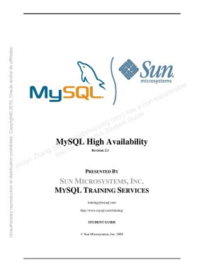 MySql High Availability Class Part 1