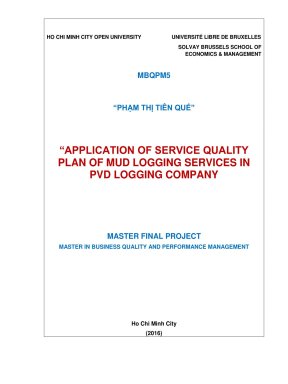 application of service quality plan of mud logging services in pvd ...