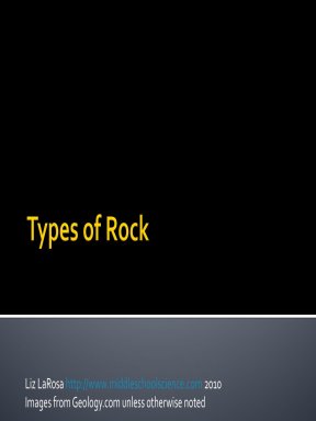 types of rocks powerpoint