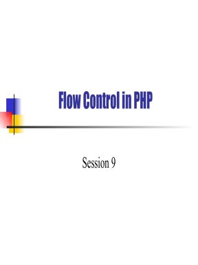 Slide môn học PHP session 2d flow control in PHP