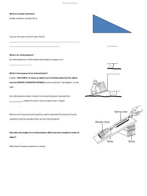 making life easier pulleys and inclined planes