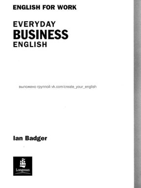 English for work everyday business english