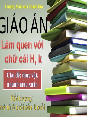 Giao an chu H va chu K