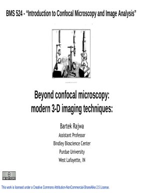 Introduction to Confocal Microscopy and Image Analysis