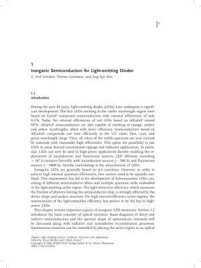 Inorganic Semiconductors for Light-emitting Diodes-E. Fred Schubert ...