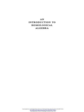 An Introduction to Homological Algebra