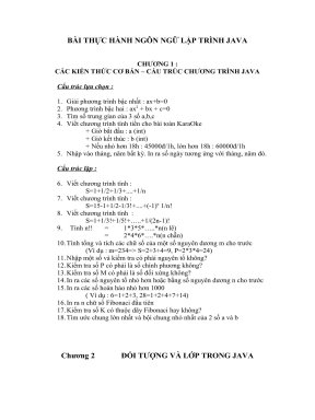 Bai thuc hanh java 2016 trường Đại Học bách Khoa Đà Nẵng