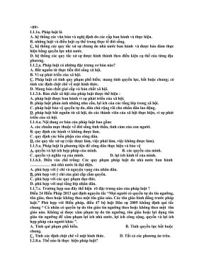 Trắc nghiệm gdcd 12 bài 1 đến bài 6