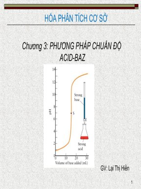 phương pháp chuẩn độ axit bazo