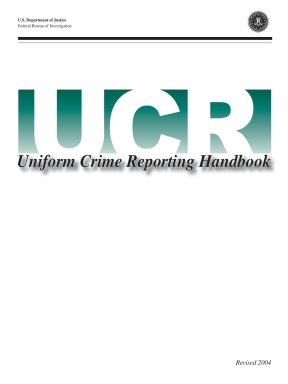 Uniform crime reporting handbook