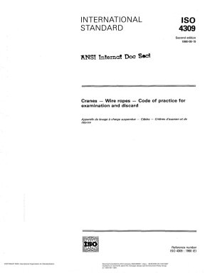 Tiêu chuẩn ISO 4309 crane wire ropes