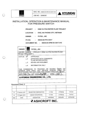 Pressure Switch document