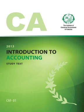 Introduction to accounting study text ICAP