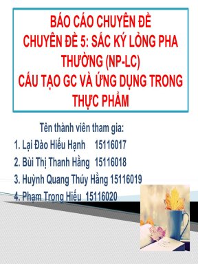 Trình bày nguyên tắc phương pháp sắc ký lỏng pha thường (NPLC); cấu tạo ...