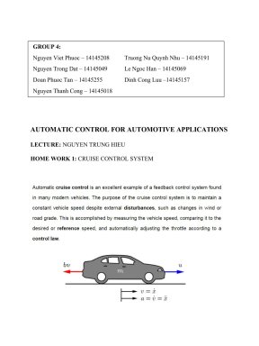 CRUISE CONTROL SYSTEM IN MATLAB, SIMULINK