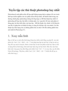 Tuyen tap thu thuat photoshop hay