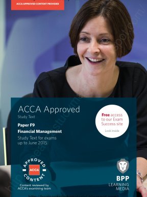 2015 ACCA f9 FM study text BPP
