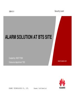 BTS Alarm checking_PPT