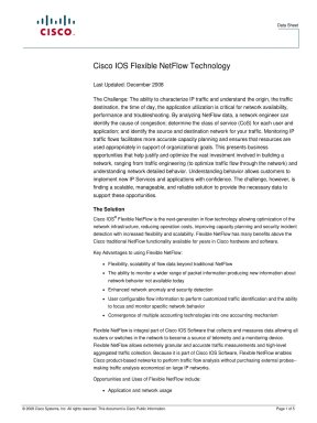 Cisco IOS Flexible NetFlow