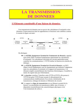 La transmission de donnees
