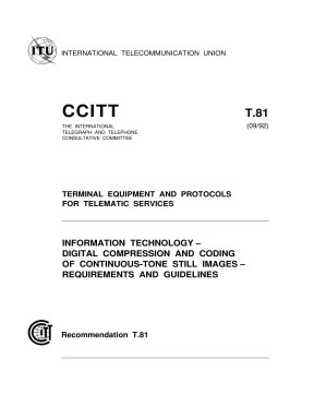 DIGITAL COMPRESSION AND CODING OF CONTINUOUS-TONE STILL IMAGES ...