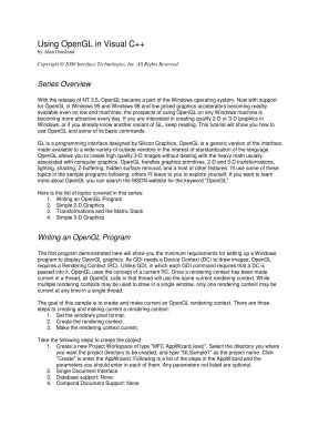 Using Opengl In Visual C