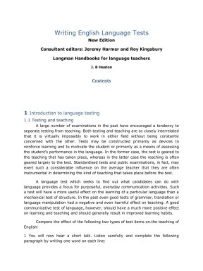 Writing english language tests