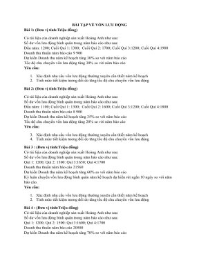 1. BAI TAP VON LUU DONG