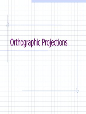 Lecture Autodesk inventor Orthographic projections