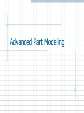 Lecture Autodesk inventor Advanced part modeling