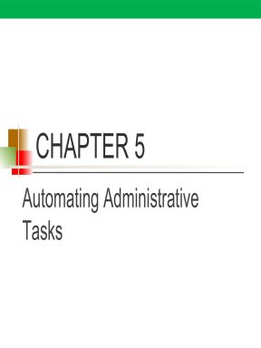 Bài giảng Cơ sở dữ liệu nâng cao Chapter 5 Automating administrative tasks