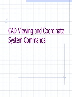 Lecture Autodesk inventor CAD viewing and coordinate system commands