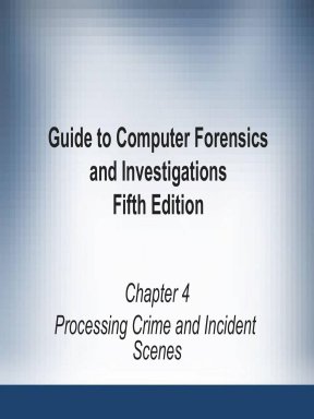 Guide to Computer forensics and investigations Chapter 4 Processing ...