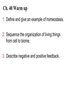 Lecture AP Biology Chapter 40 Basic principles of animal form and function
