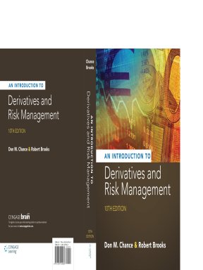 Introduction to derivative and risk management 10th chance brooks 1