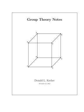 Group Theory Notes Math