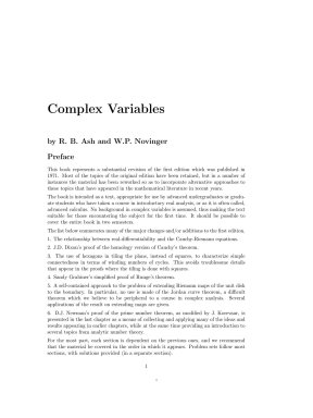 Complex Variables Math