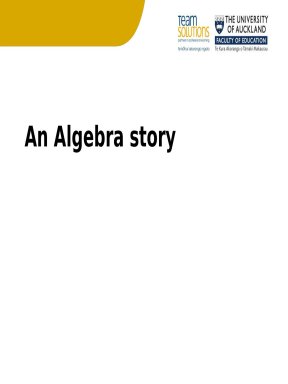 An Algebra story Math