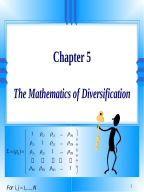46 Chapter 5 The Mathematics of Diversification