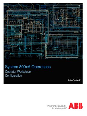 3BSE030322-510_D_en_System_800xA_Operations_5.1_Operator_Workplace_Configuration