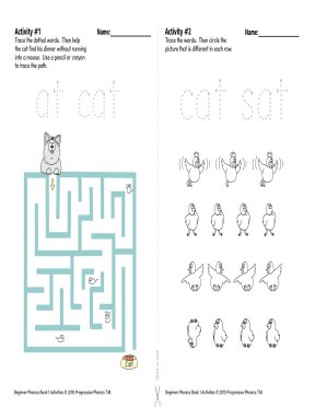 Beginner book 1 activity worksheets