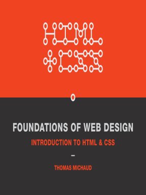 Foundations of web design introduction to HTML CSS