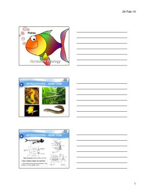 Vertebrate zoology (02 bony fishes, student version)