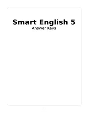 Smart english 5 student book answer key