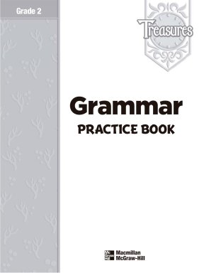 Treasures grammar practice book grade 2