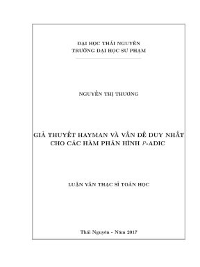 Giả thuyết hayman và vấn đề duy nhất cho các hàm phân hình p adic