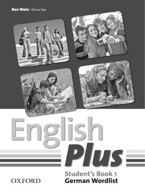 Oxford - English Plus 1 Wordlist