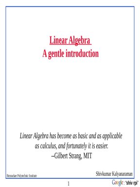 104_Linear Algebra A gentle introduction