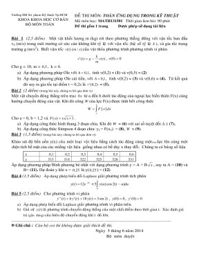 TOÁN ỨNG DỤNG SPKT TP.HCM