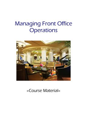 Managing front office operations